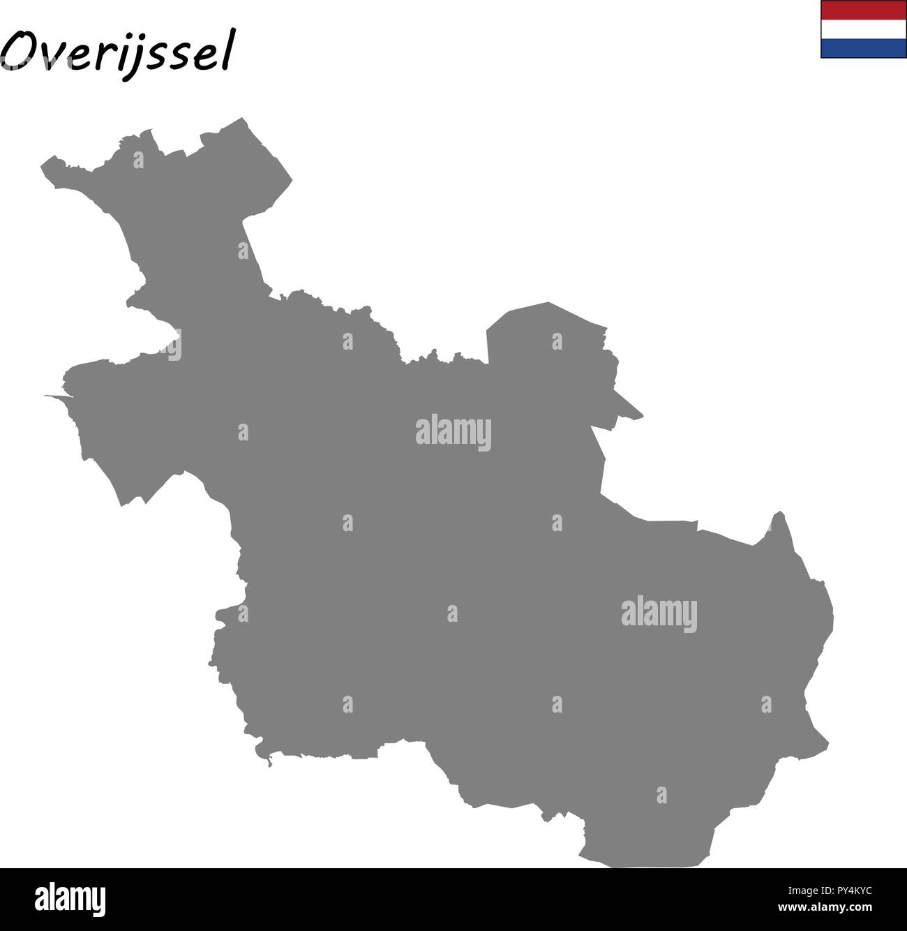 Map of overijssel Stock Vector Images - Alamy