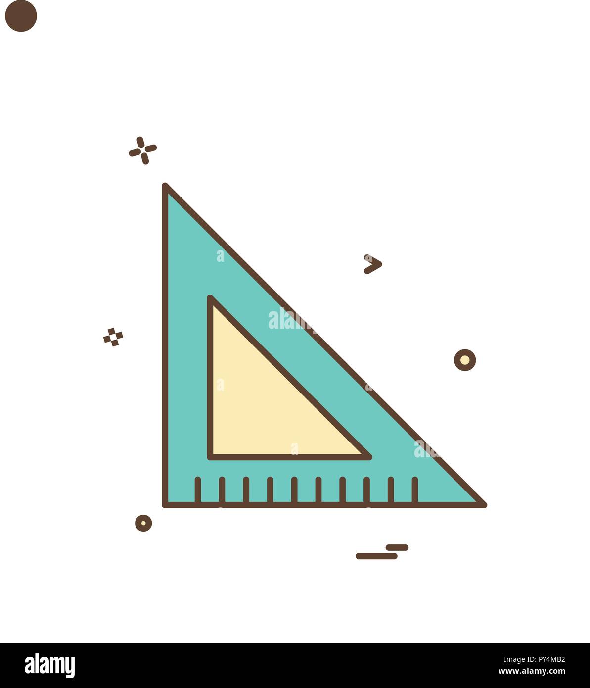 scale triangle icon vector design Stock Vector Image & Art - Alamy