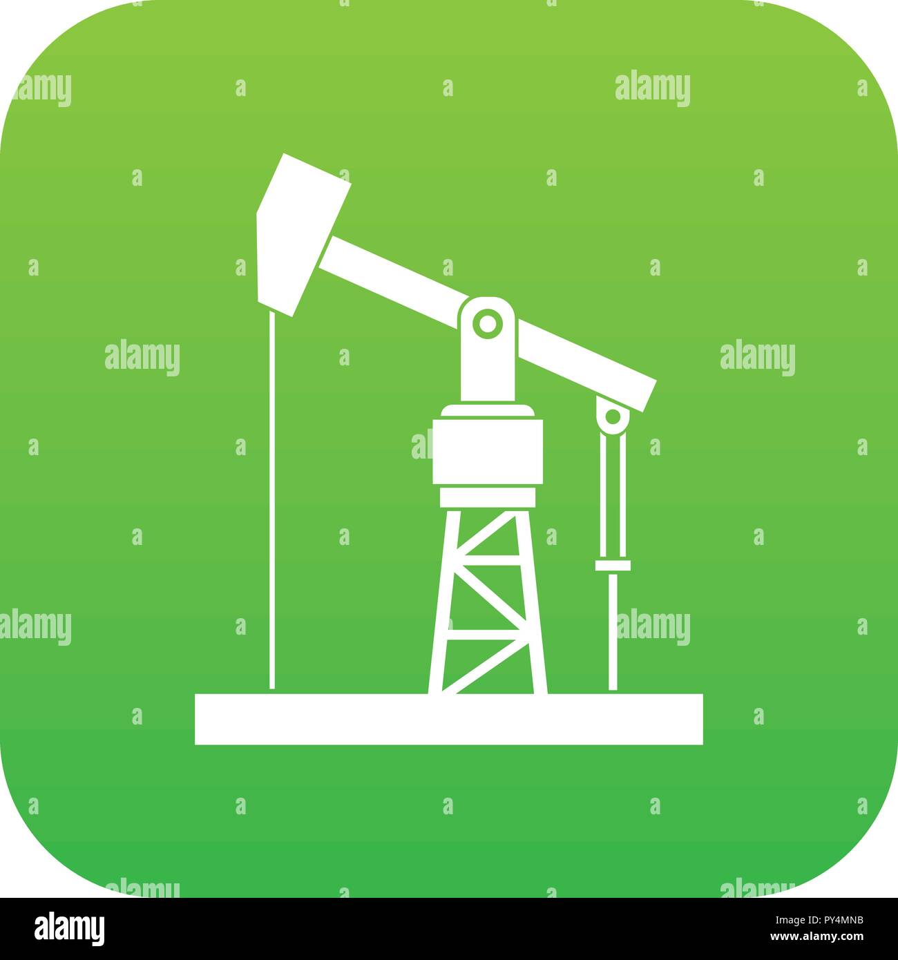 Oil pump icon digital green Stock Vector Image & Art - Alamy