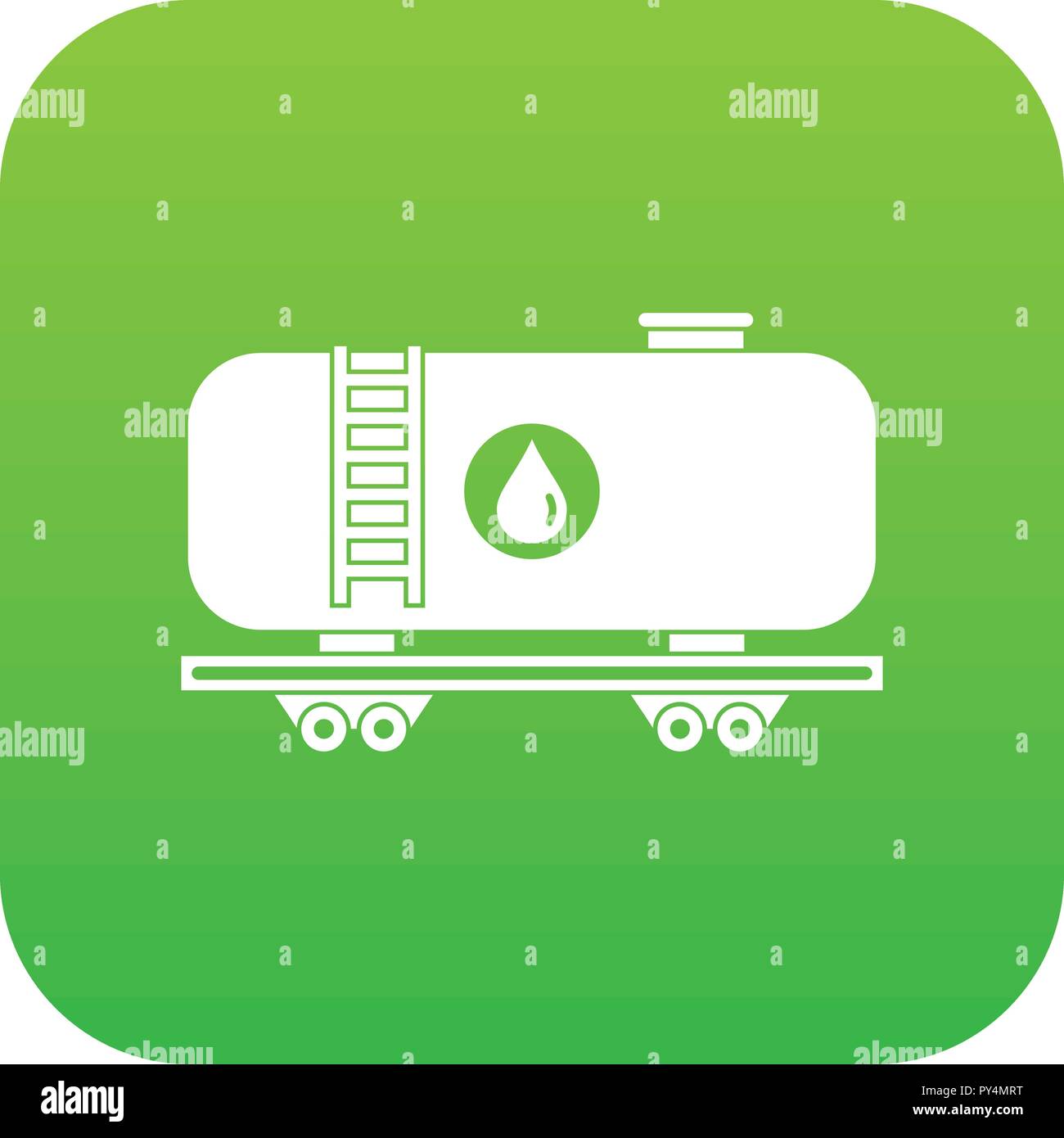 Oil railway tank icon digital green Stock Vector Image & Art - Alamy