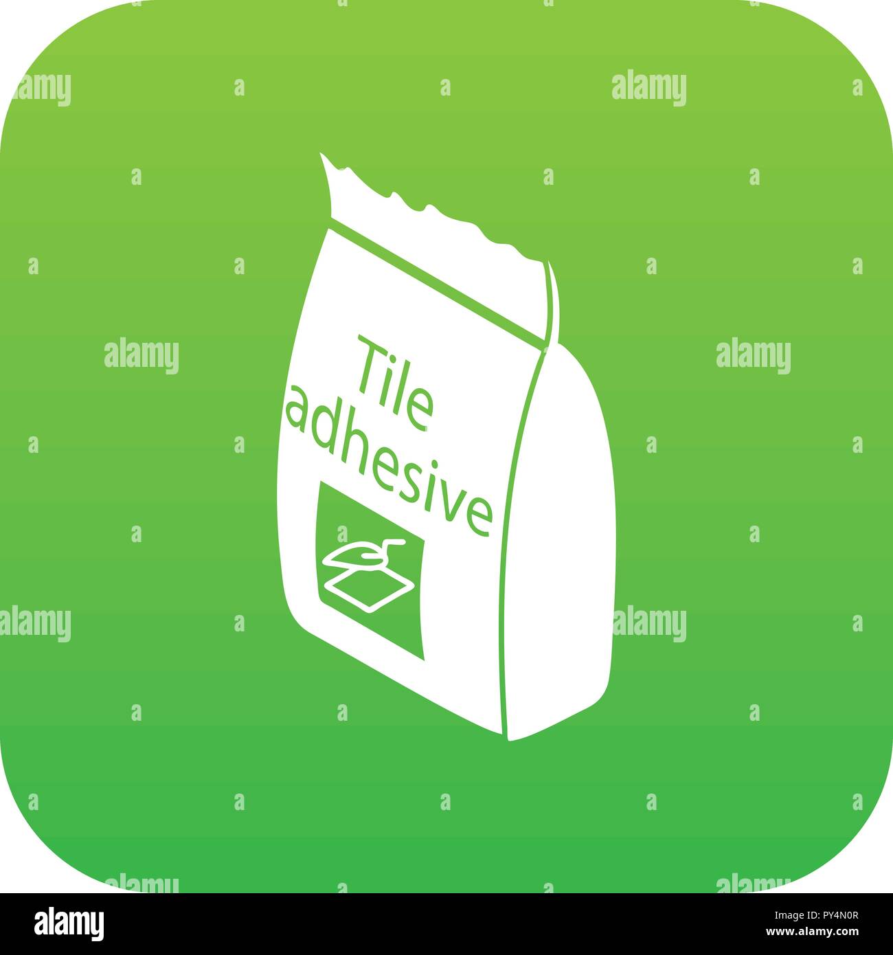 Tile adhesive icon green vector Stock Vector Image & Art - Alamy