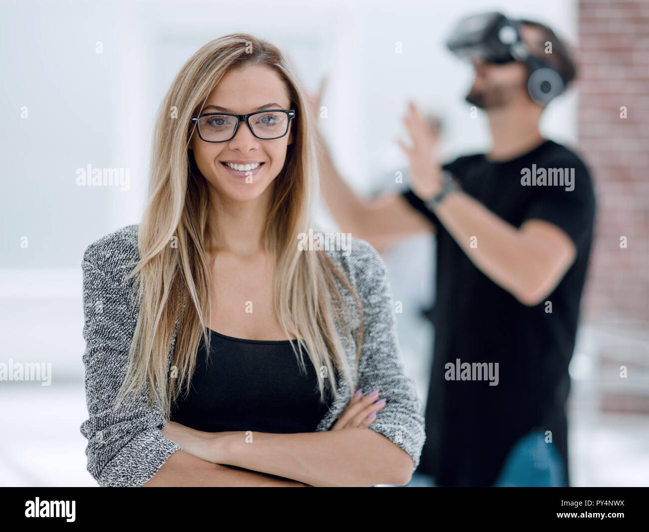 Team of young programmers working in software developing company Stock ... Team of young programmers working in software developing company Stock ...