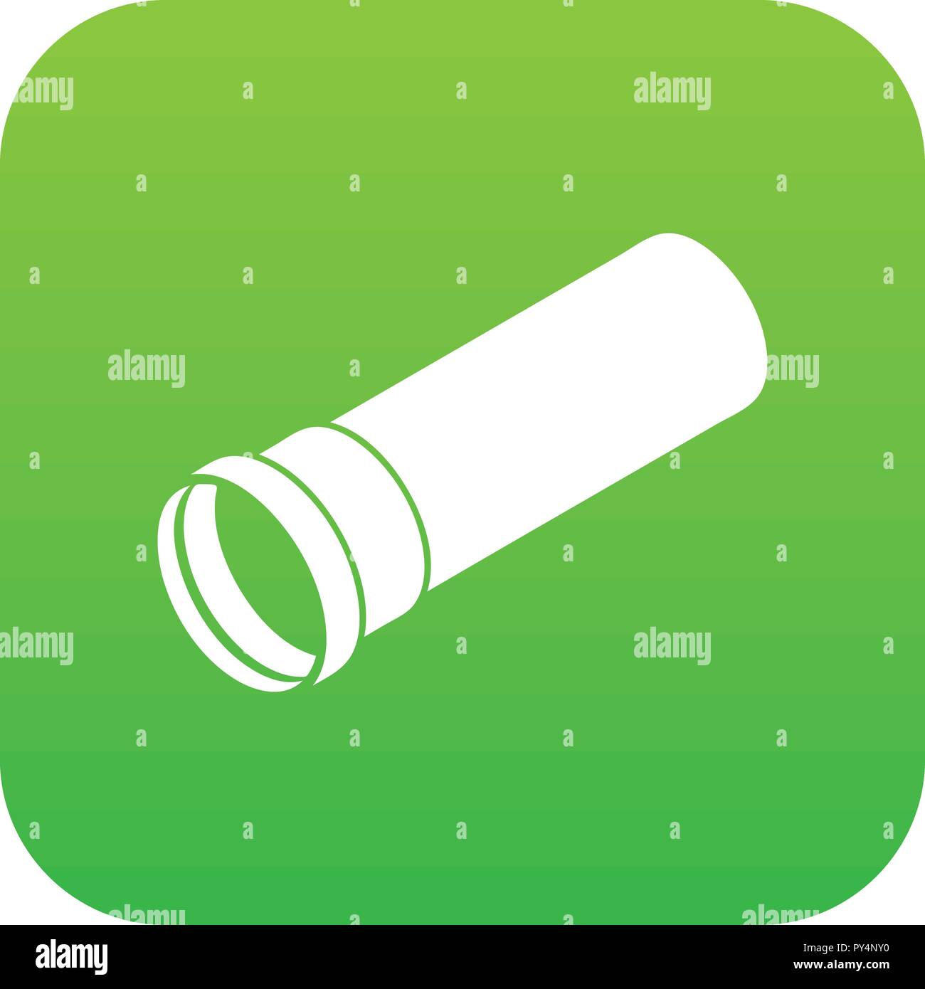 Plastic pipe icon green vector Stock Vector Image & Art - Alamy