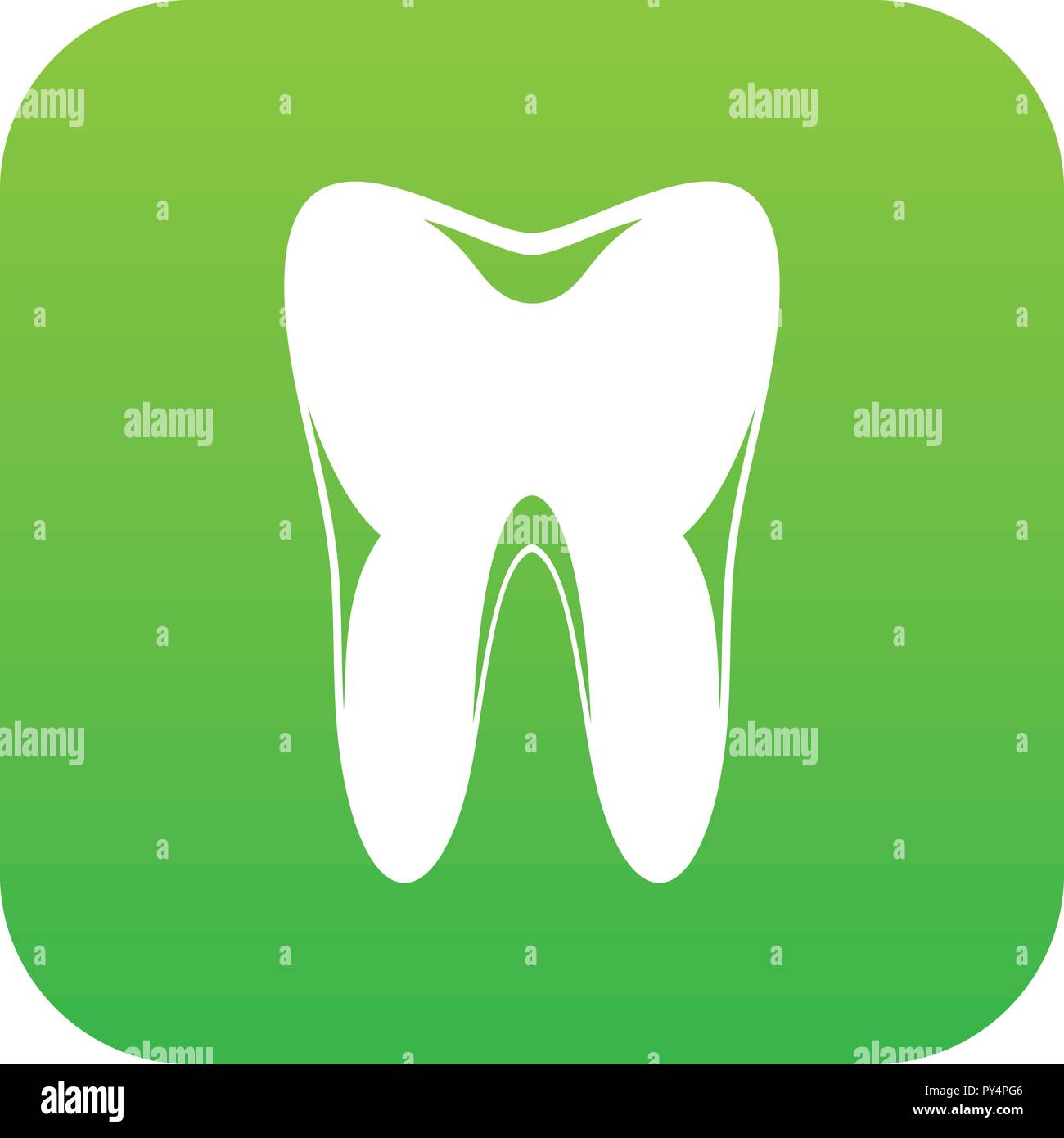 Human tooth icon digital green Stock Vector Image & Art - Alamy
