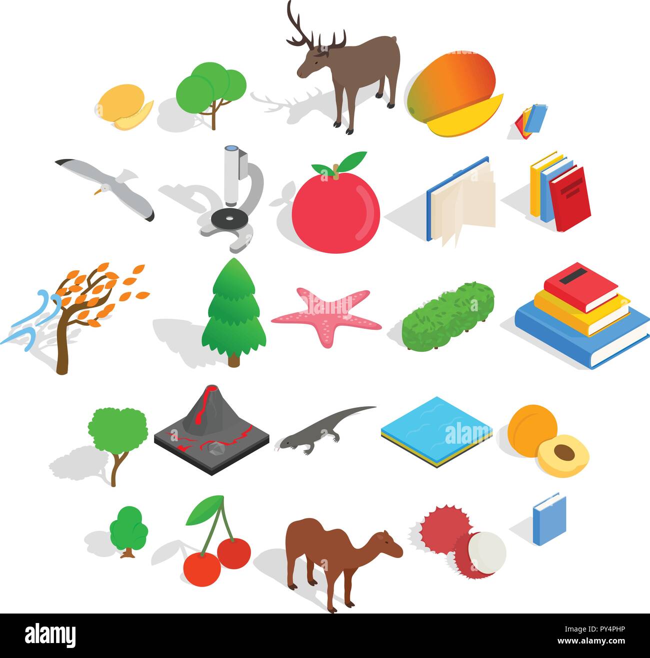Ology icons set, isometric style Stock Vector Image & Art - Alamy