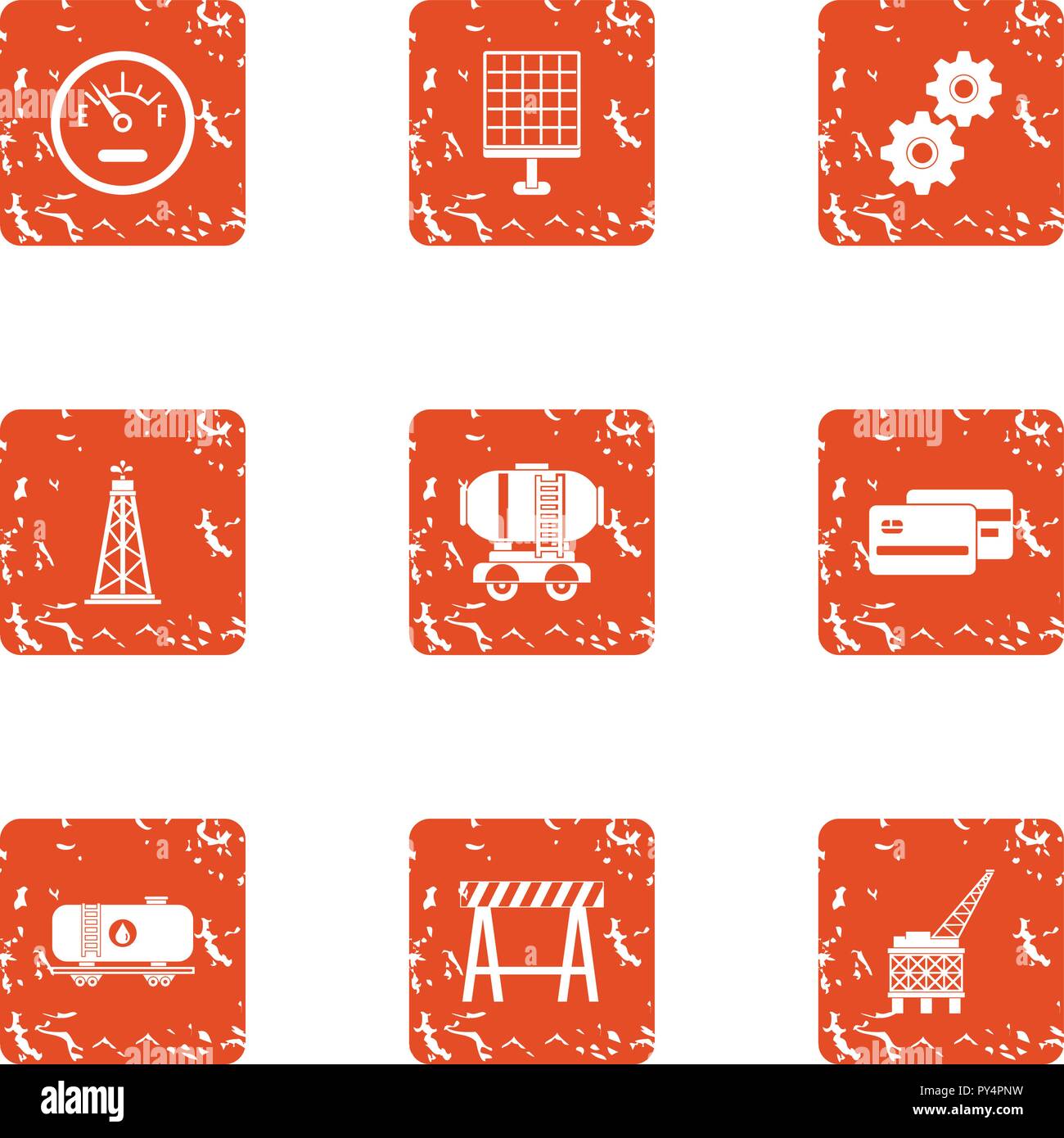 Fast construction icons set, grunge style Stock Vector Image & Art - Alamy