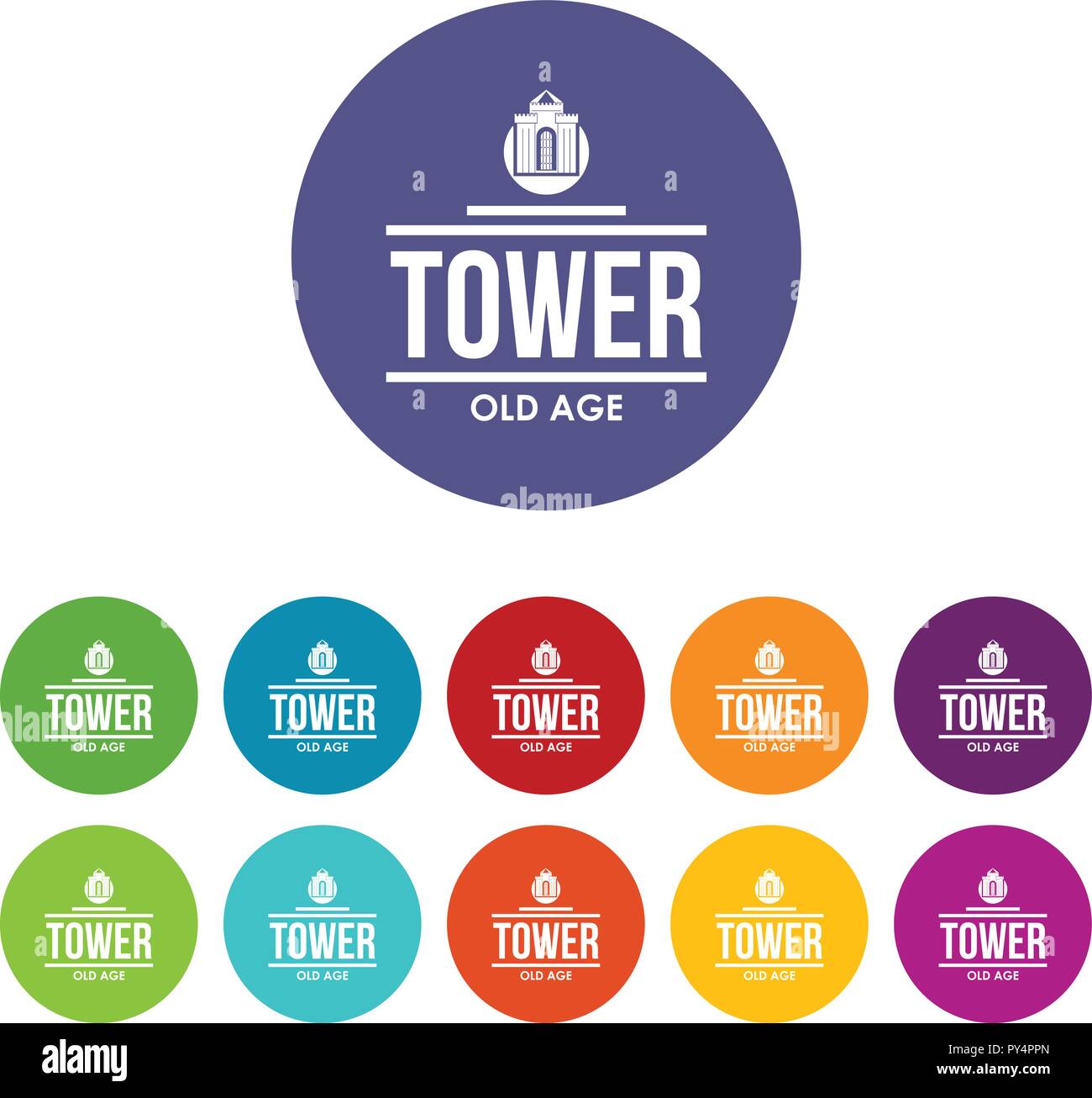 Armory tower Stock Vector Images - Alamy
