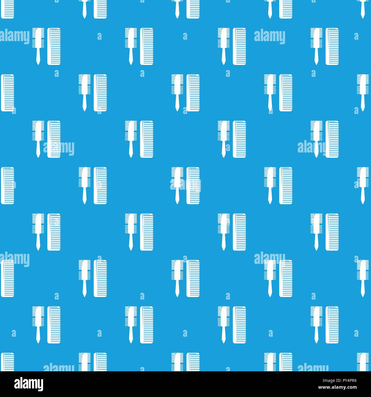 Hair comb pattern vector seamless blue Stock Vector Image & Art - Alamy