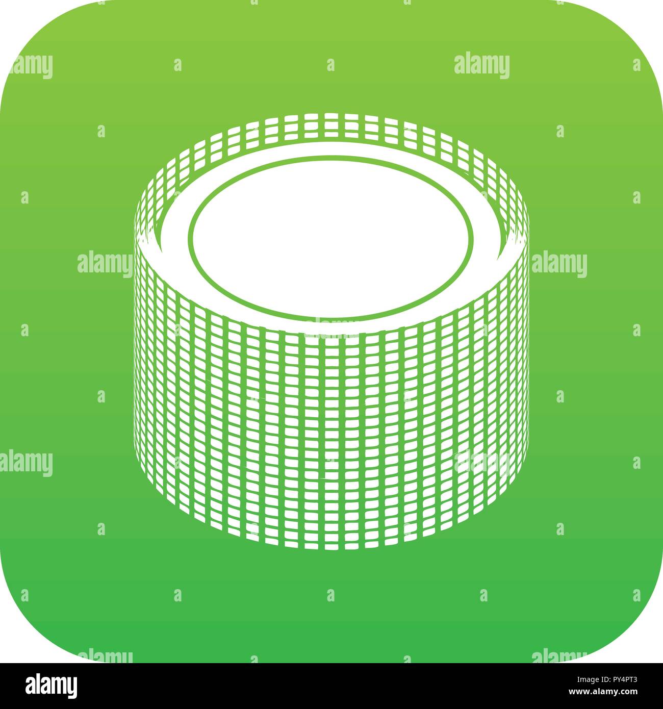 Building roll net icon green vector Stock Vector Image & Art - Alamy