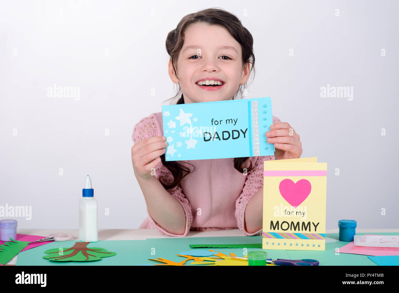 Greeting cards for parents Stock Photo - Alamy