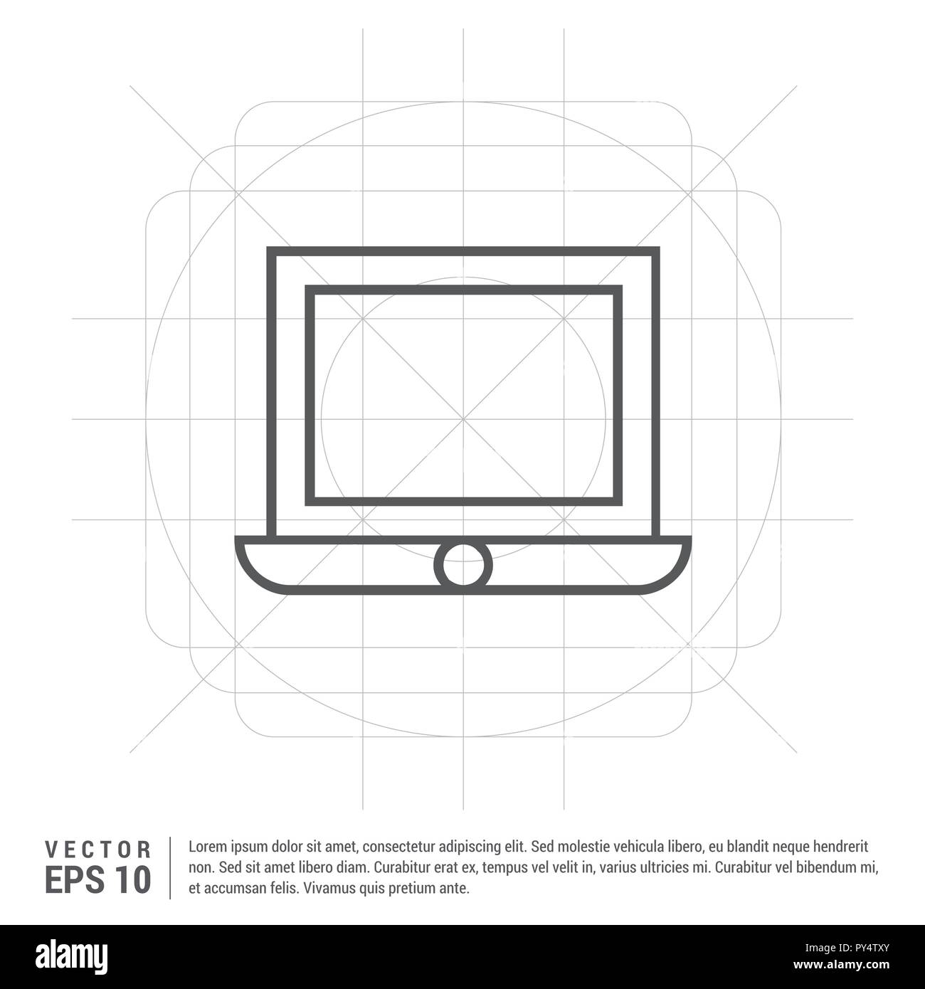 Laptop icon, flat design Stock Vector Image & Art - Alamy