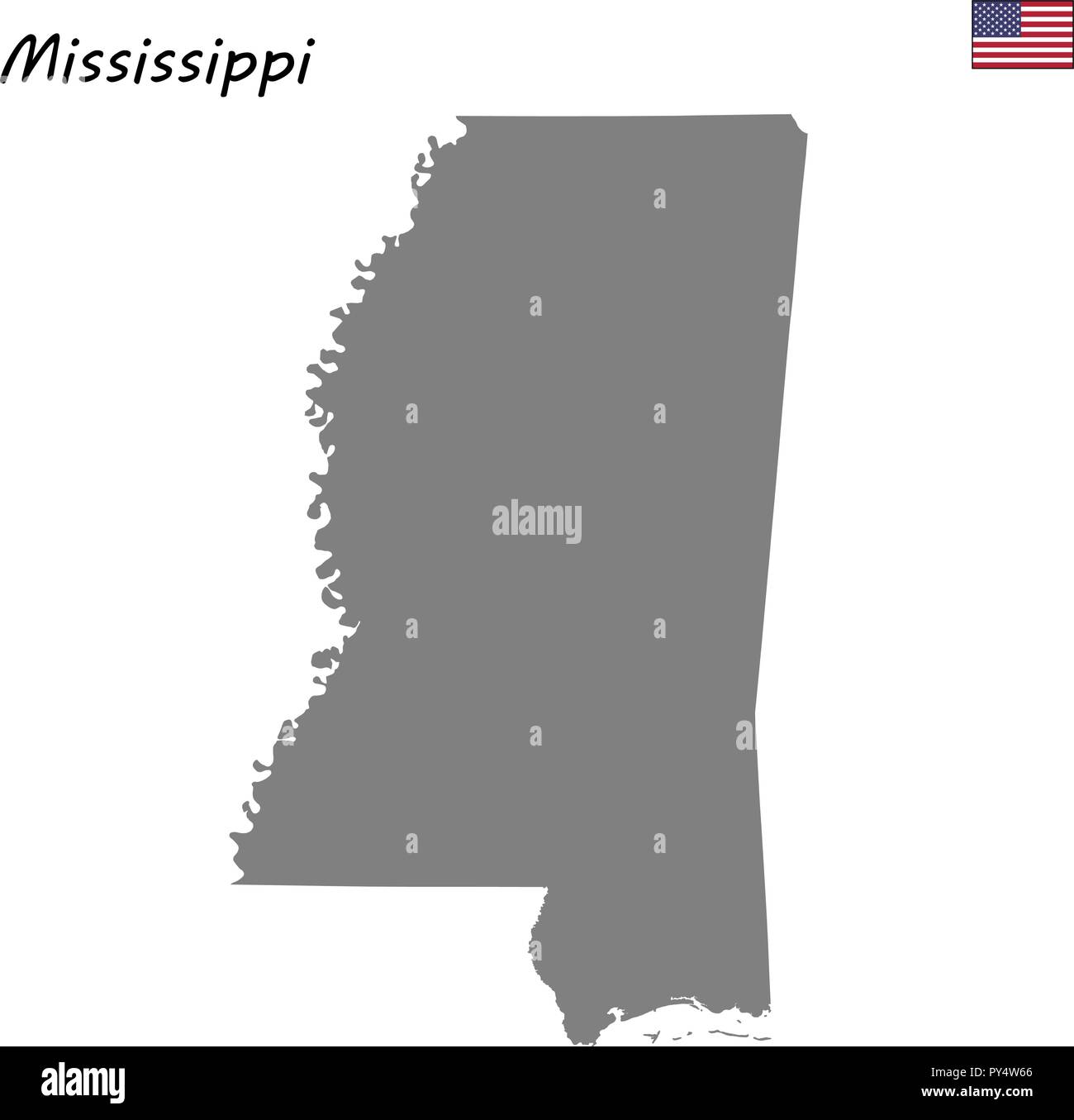 Union mississippi map vector vectors hi-res stock photography and ...