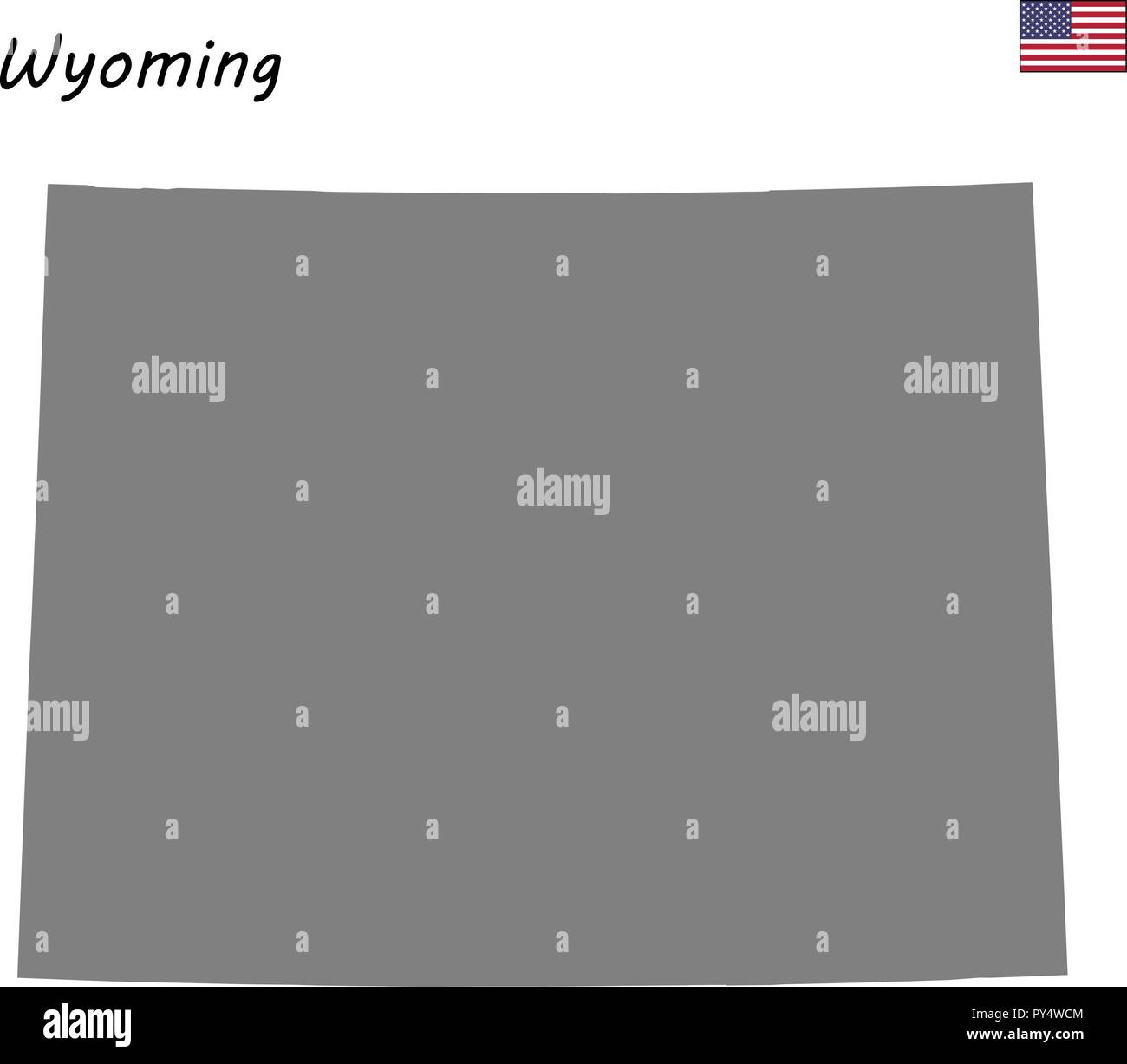 Political map wyoming Stock Vector Images - Alamy