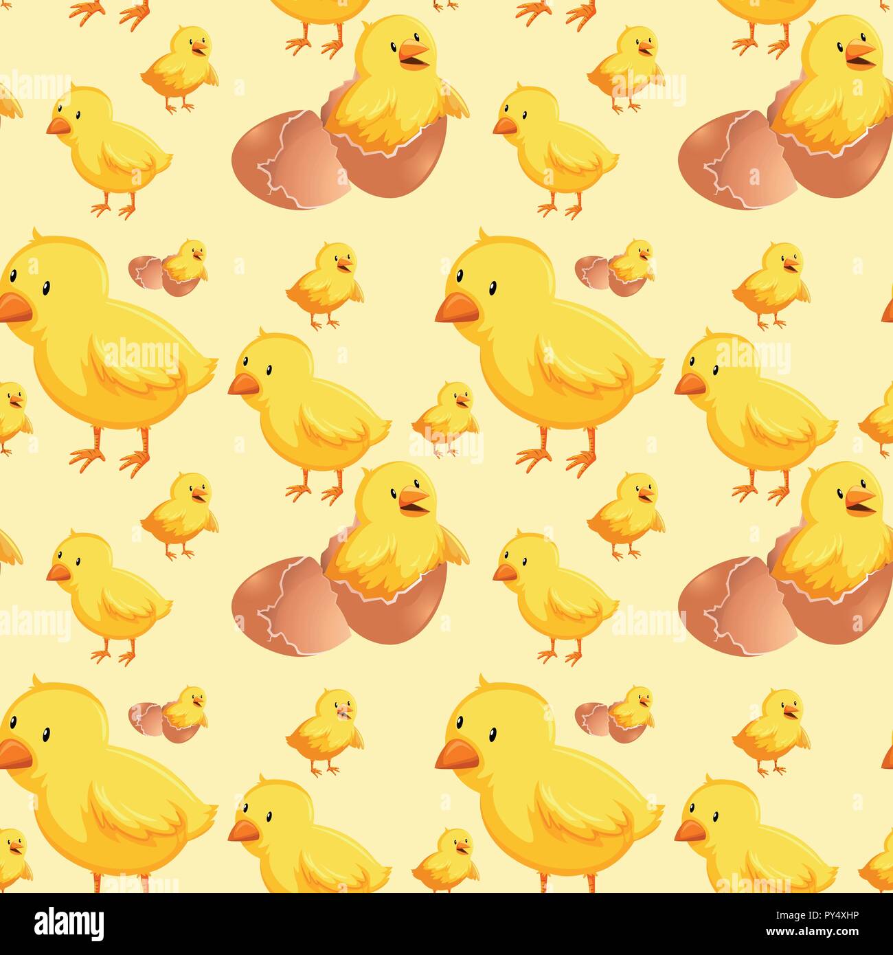 Cartoon illustration baby chick hatching hi-res stock photography and ...