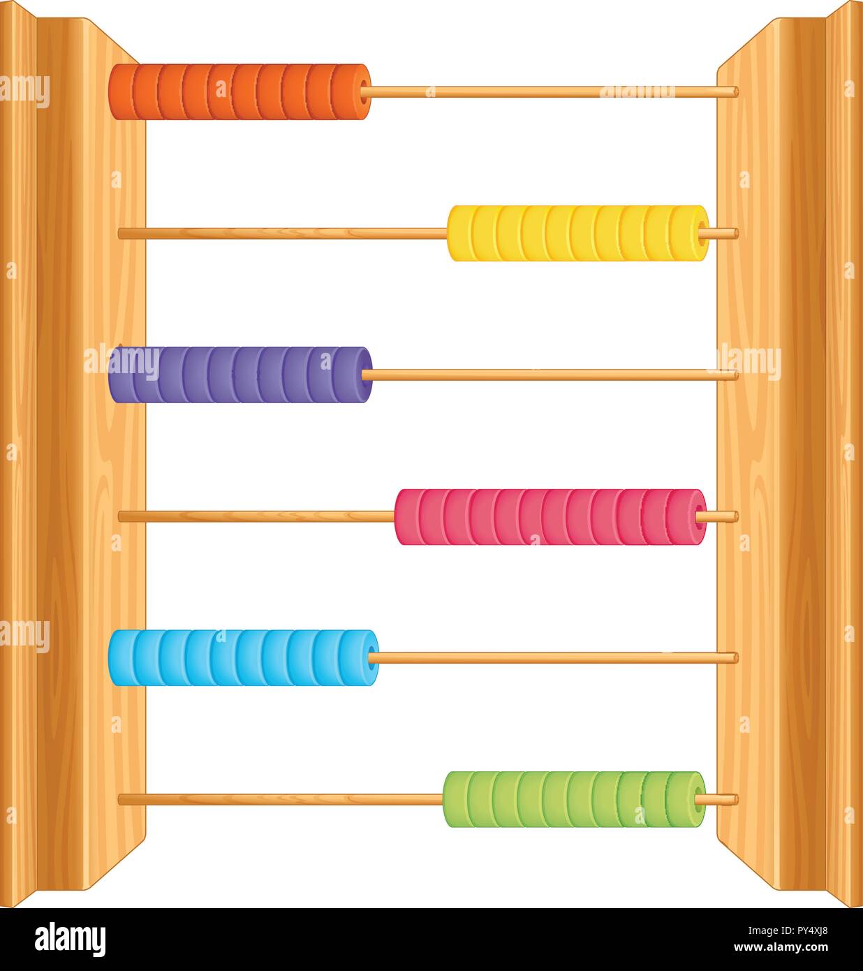 An abacus on whute background illustration Stock Vector Image & Art - Alamy