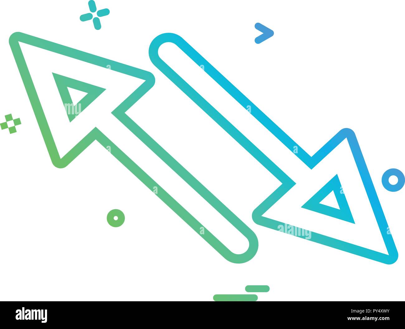 Two way movement Cut Out Stock Images & Pictures - Alamy