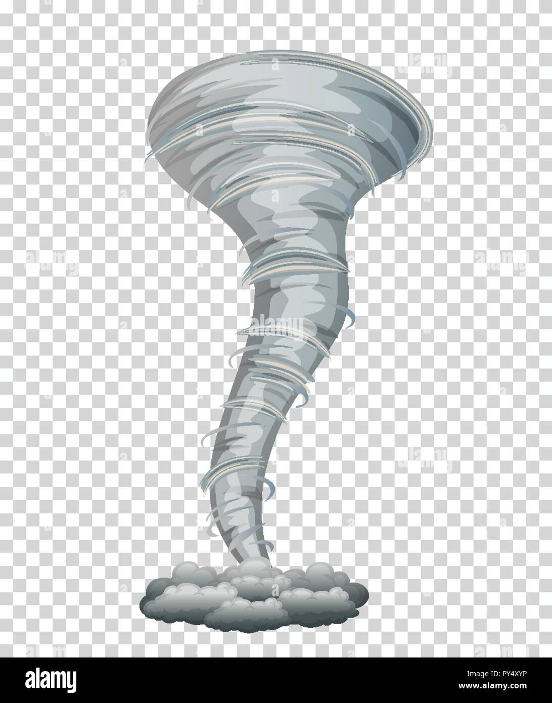 A cyclone on transparent background illustration Stock Vector Image ...