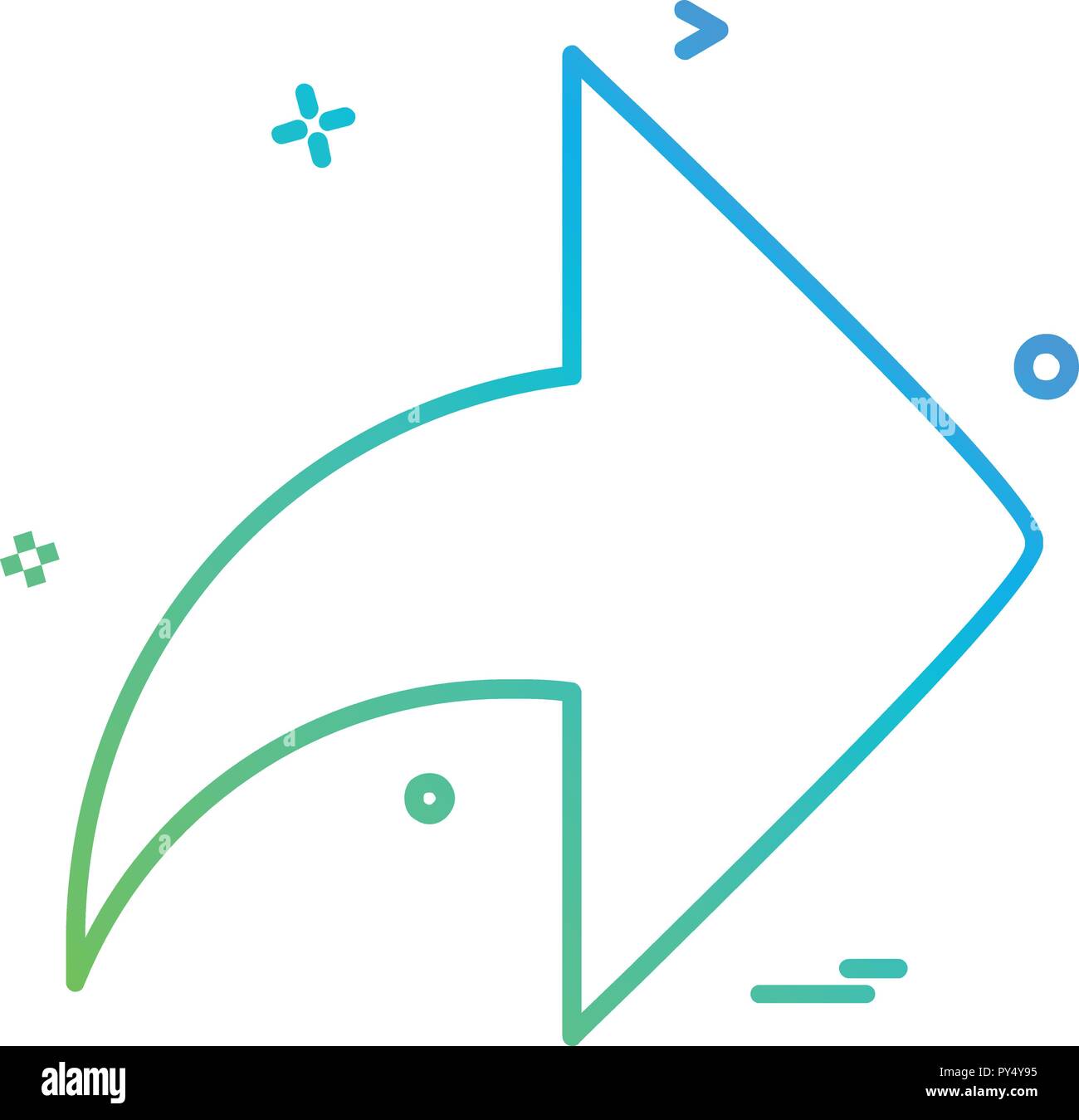 Arrows icon design vector Stock Vector Image & Art - Alamy