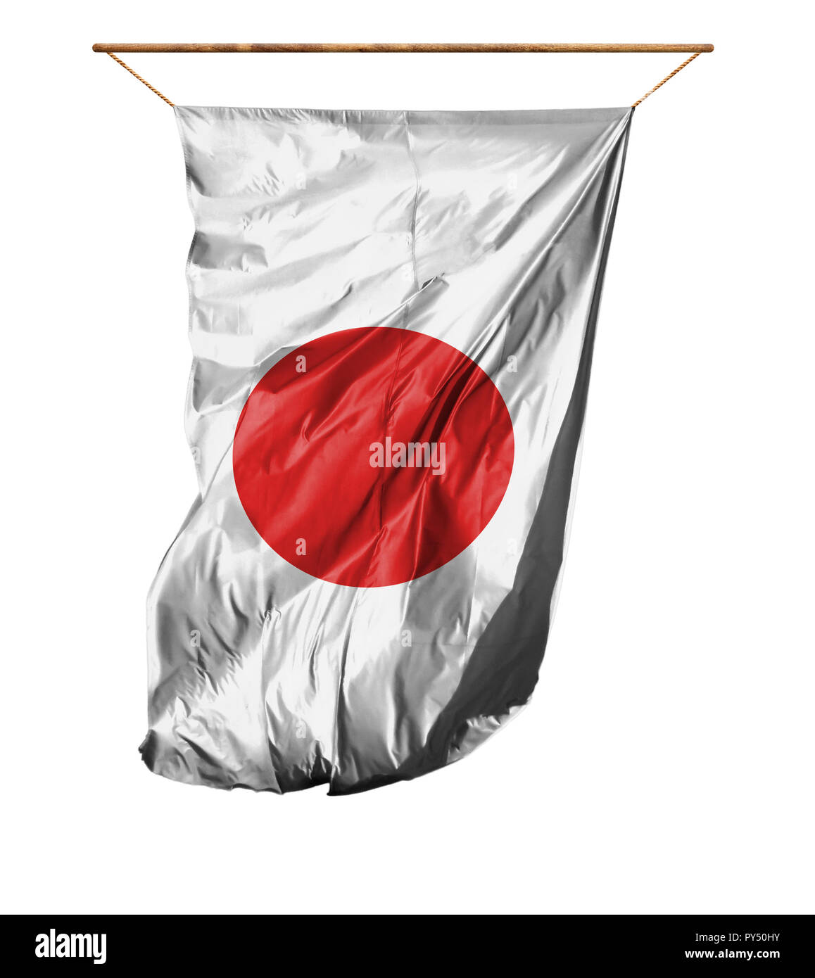 Flag of Japan. Vertical flag.Isolated on a white background Stock Photo ...