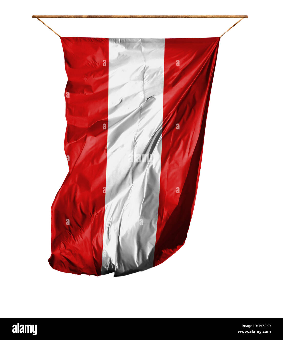Flag of Austria. Vertical flag.Isolated on a white background Stock ...