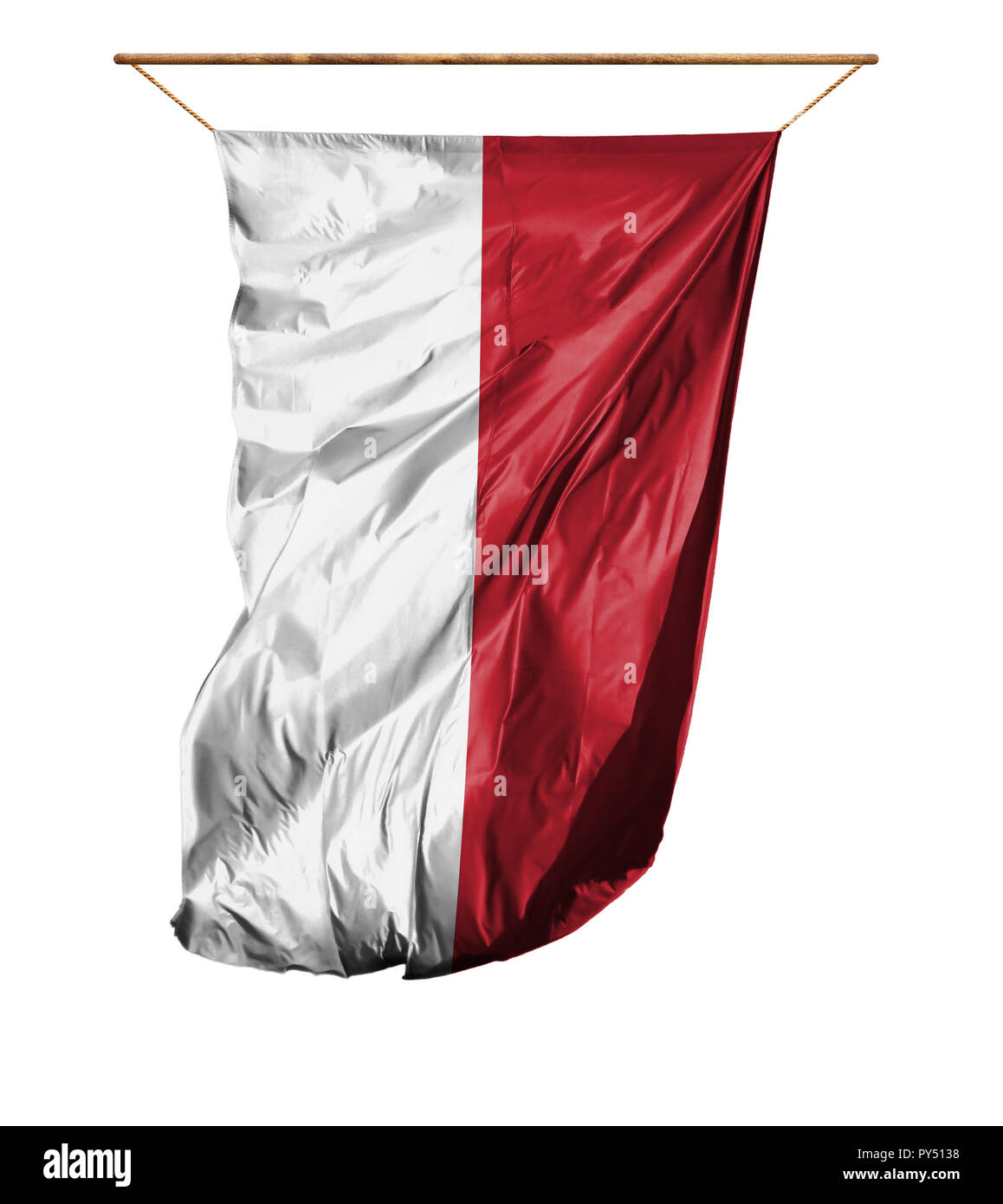 Flag of Indonesia. Vertical flag.Isolated on a white background Stock ...