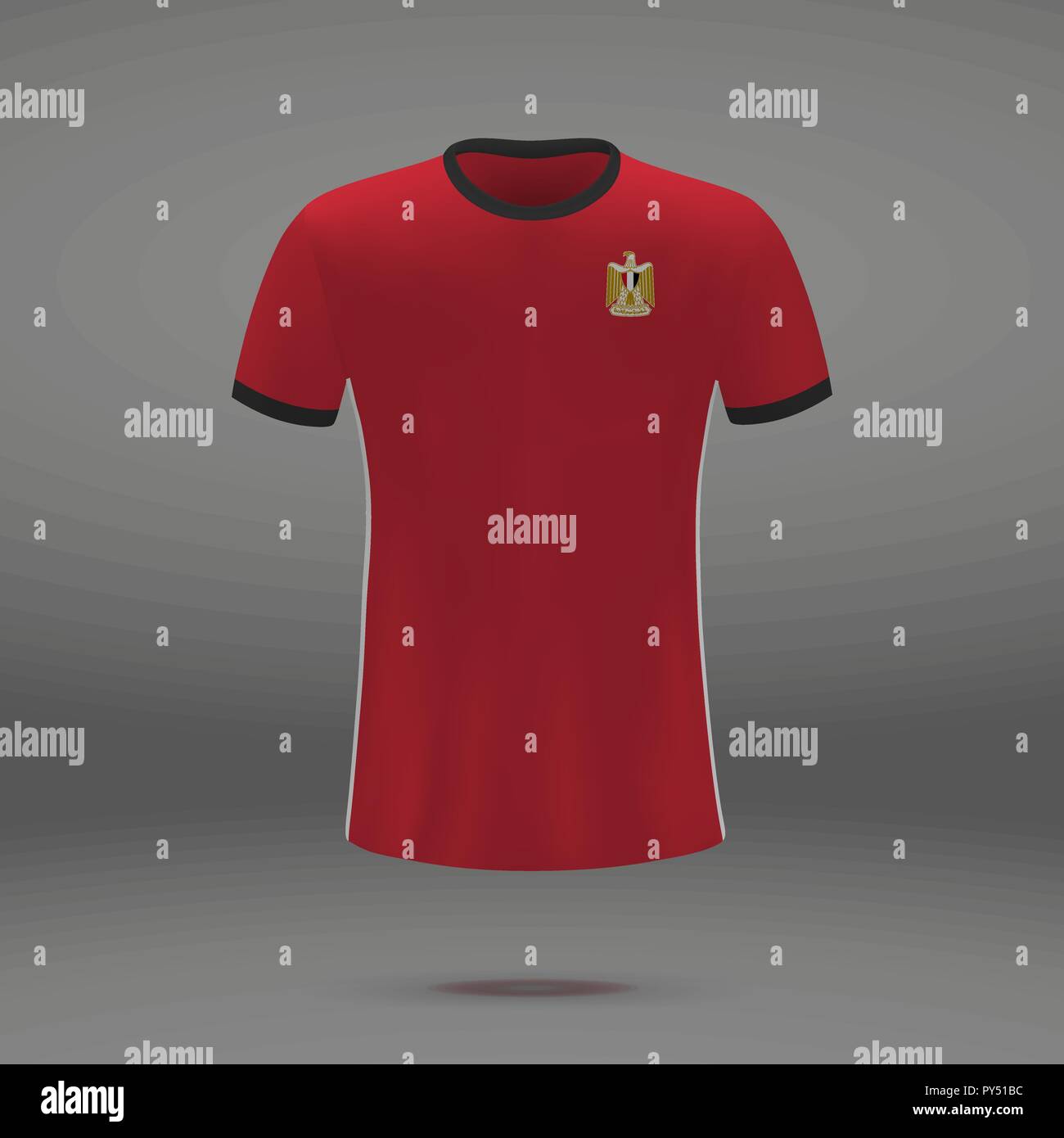 football kit of Egypt 2018, t-shirt template for soccer jersey. Vector ...