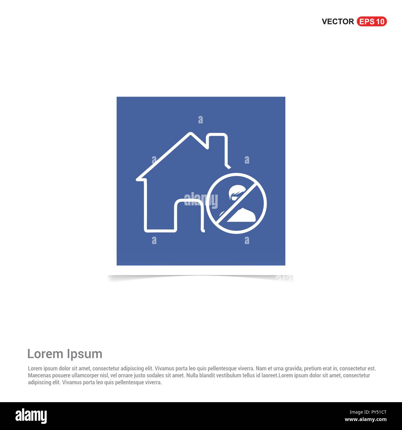 Do not enter icon - Blue photo Frame Stock Vector Image & Art - Alamy