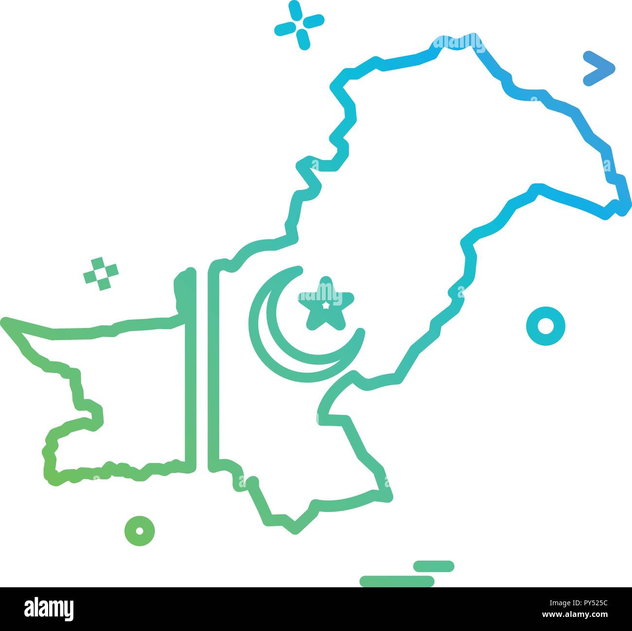 map pakistan icon vector Stock Vector Image & Art - Alamy