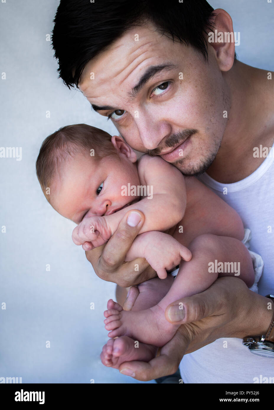 Father of newborn hi-res stock photography and images - Alamy