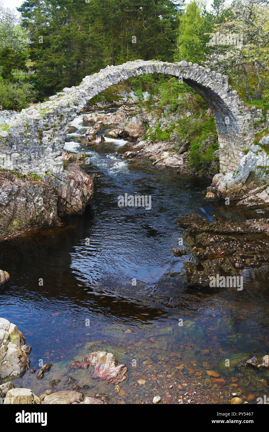 Old Packhorse Bridge, Carrbridge, Badenoch and Strathspey, Scottish ...