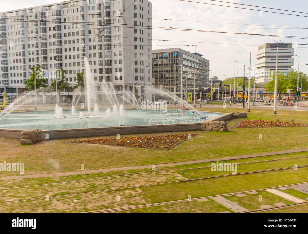 Rotterdam water plaza hi-res stock photography and images - Alamy