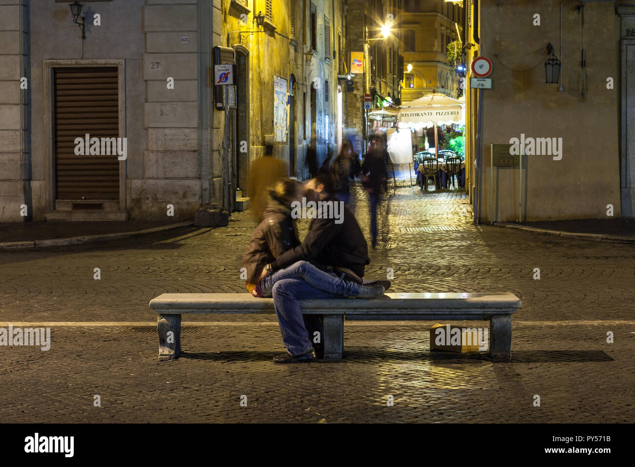 Italy man kiss hi-res stock photography and images - Alamy