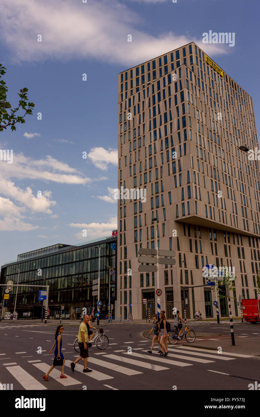 Rotterdam, Netherlands - 27 May: Stedin tower at Rotterdam on 27 May ...
