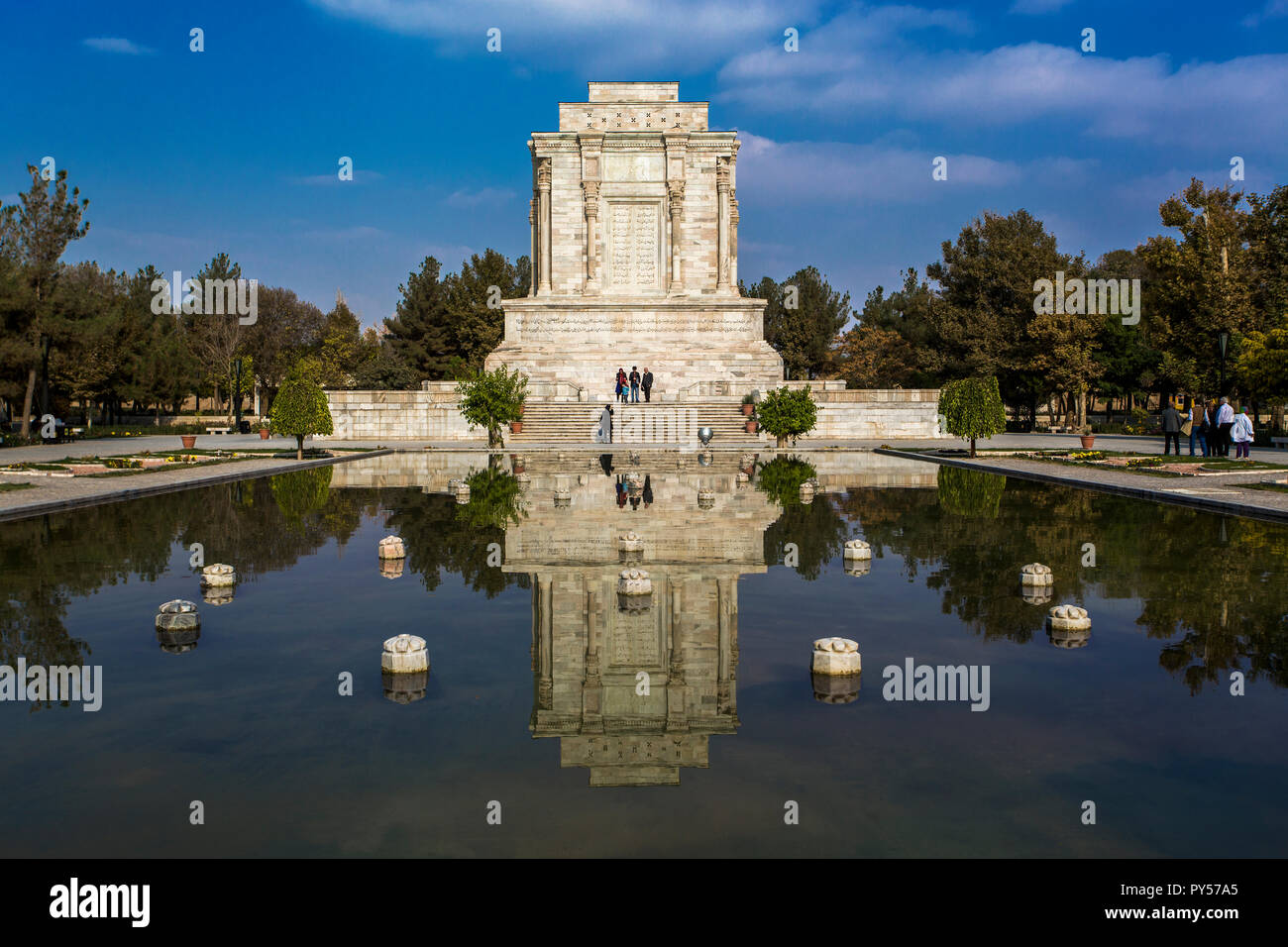 Tomb of Ferdowsi located in Tus, Iran, in Razavi Khorasan province. the ...