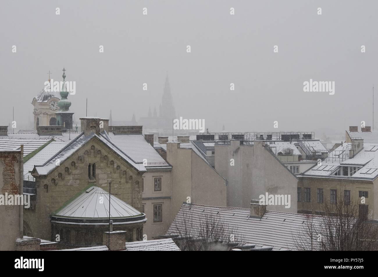 Wien im Schnee - Vienna, Snow Stock Photo - Alamy