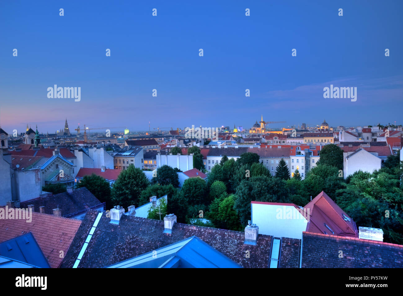 Wien panorama vienna hi-res stock photography and images - Alamy