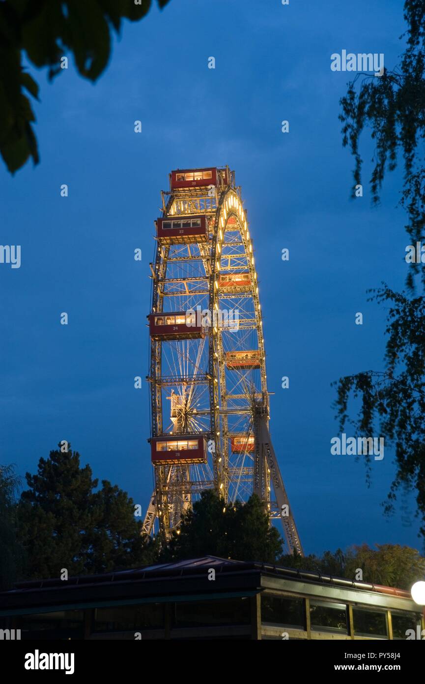 Wien, Prater, Riesenrad - Vienna, Prater, Giant Wheel Stock Photo - Alamy