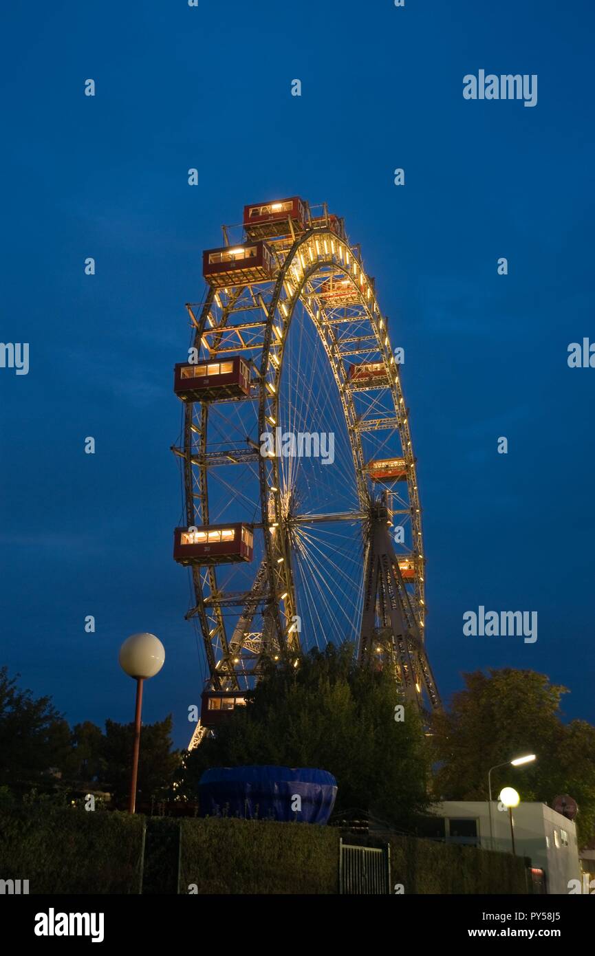 Wien, Prater, Riesenrad - Vienna, Prater, Giant Wheel Stock Photo - Alamy