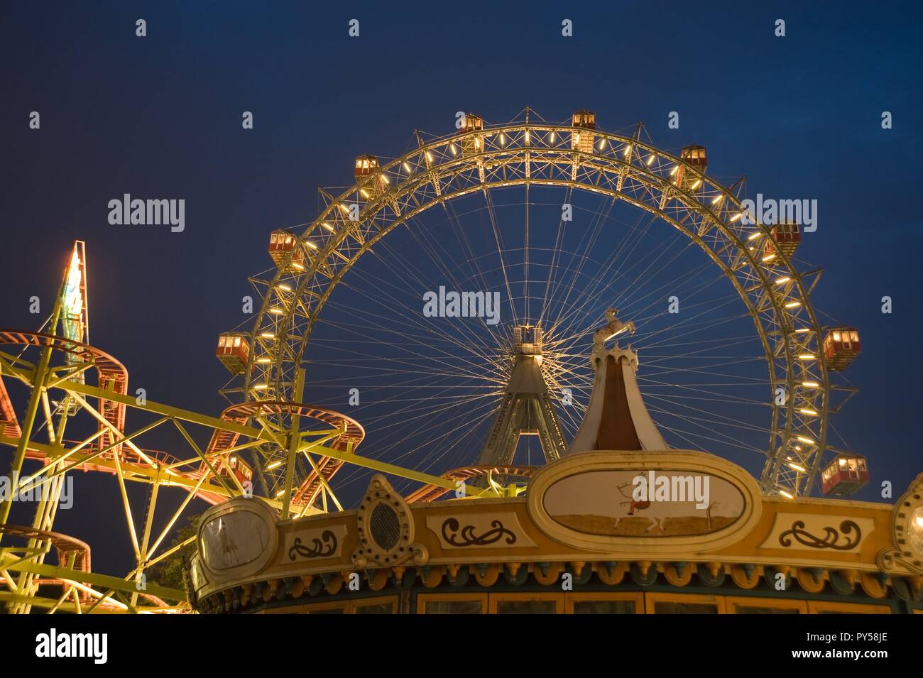 Wien, Prater, Riesenrad - Vienna, Prater, Giant Wheel Stock Photo - Alamy