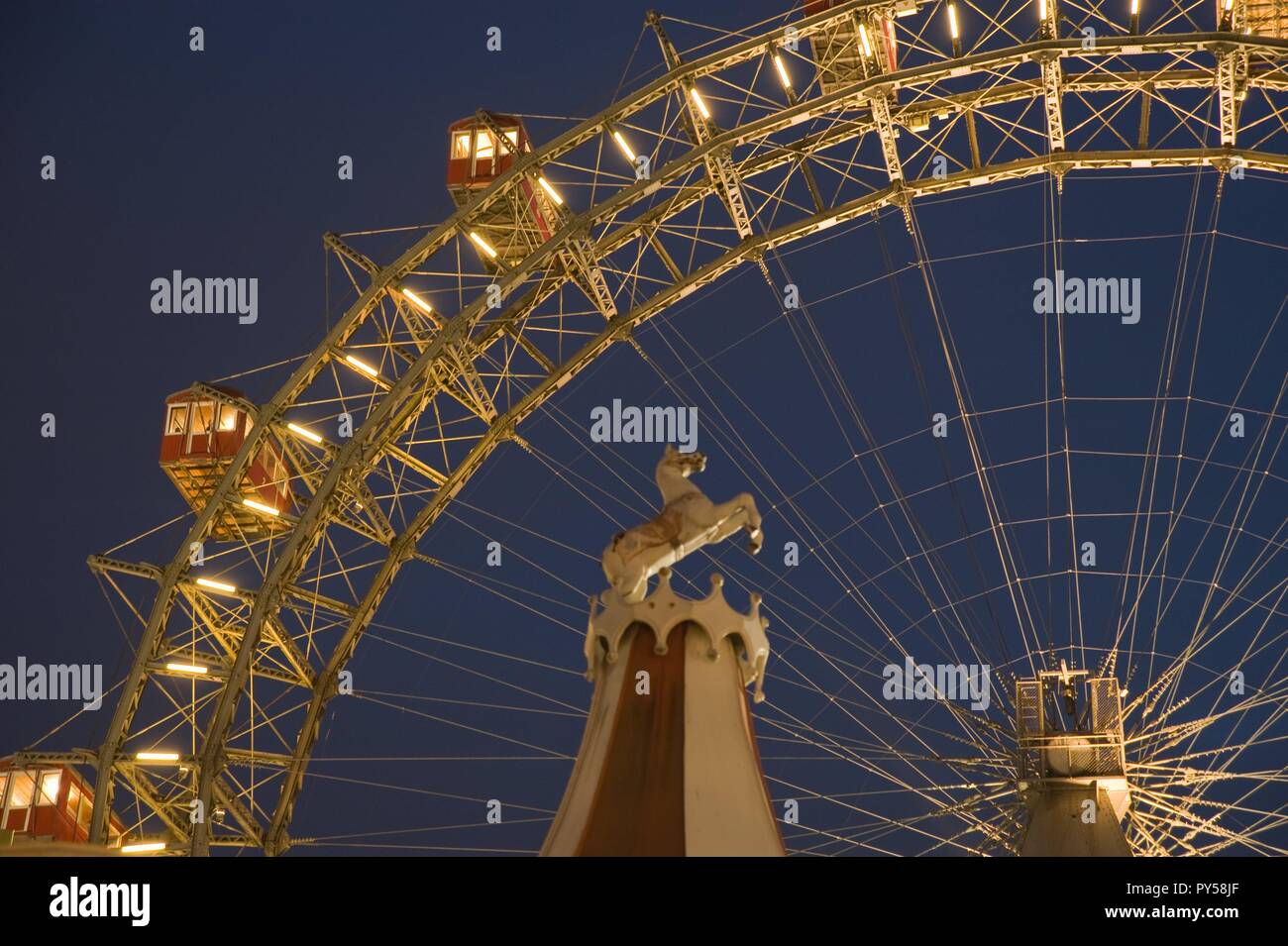 Wien, Prater, Riesenrad - Vienna, Prater, Giant Wheel Stock Photo - Alamy