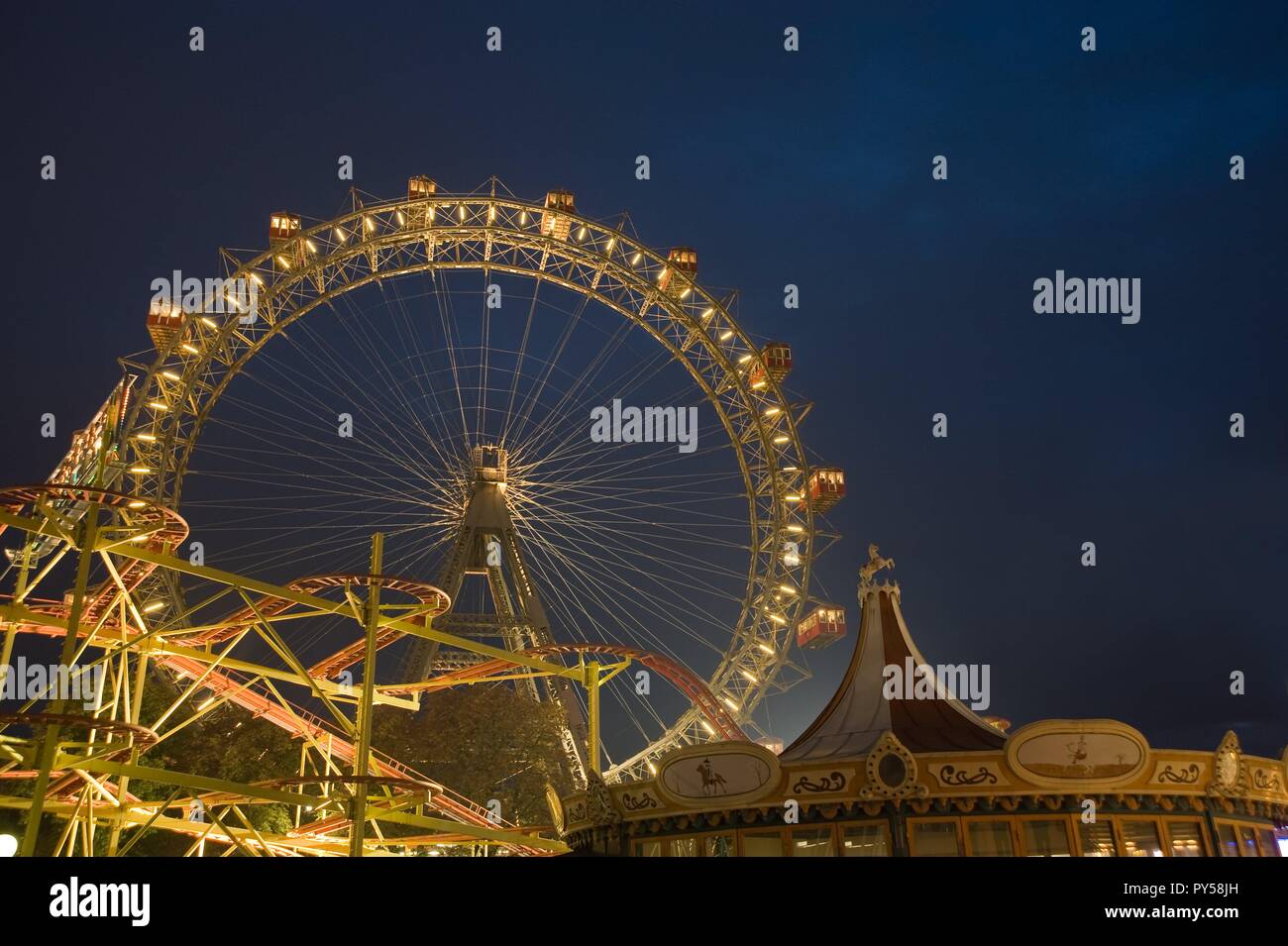 Wien, Prater, Riesenrad - Vienna, Prater, Giant Wheel Stock Photo - Alamy