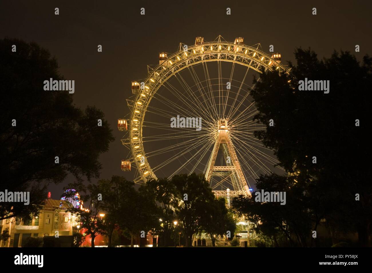 Wien, Prater, Riesenrad - Vienna, Prater, Giant Wheel Stock Photo - Alamy