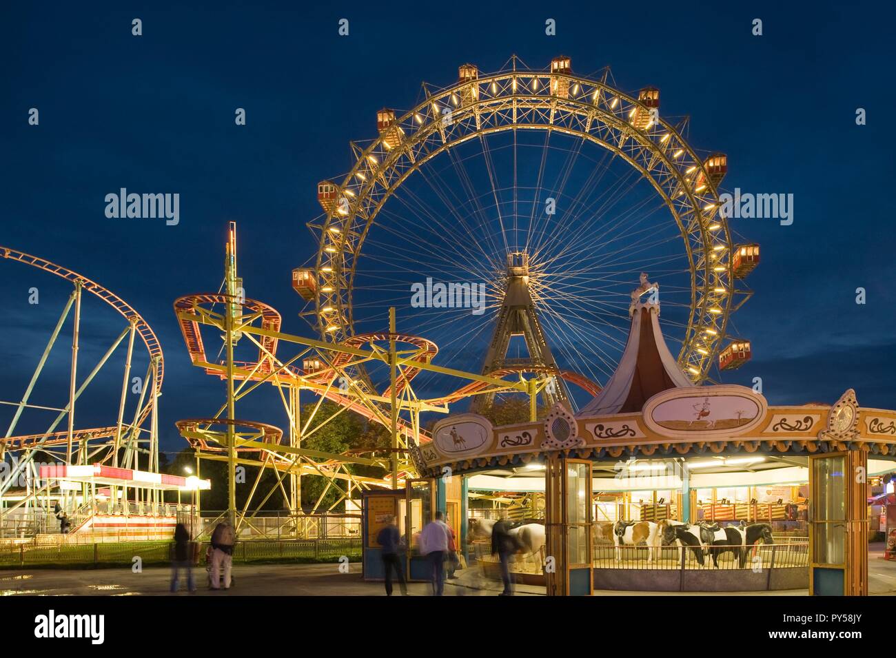 Wien, Prater, Riesenrad - Vienna, Prater, Giant Wheel Stock Photo - Alamy