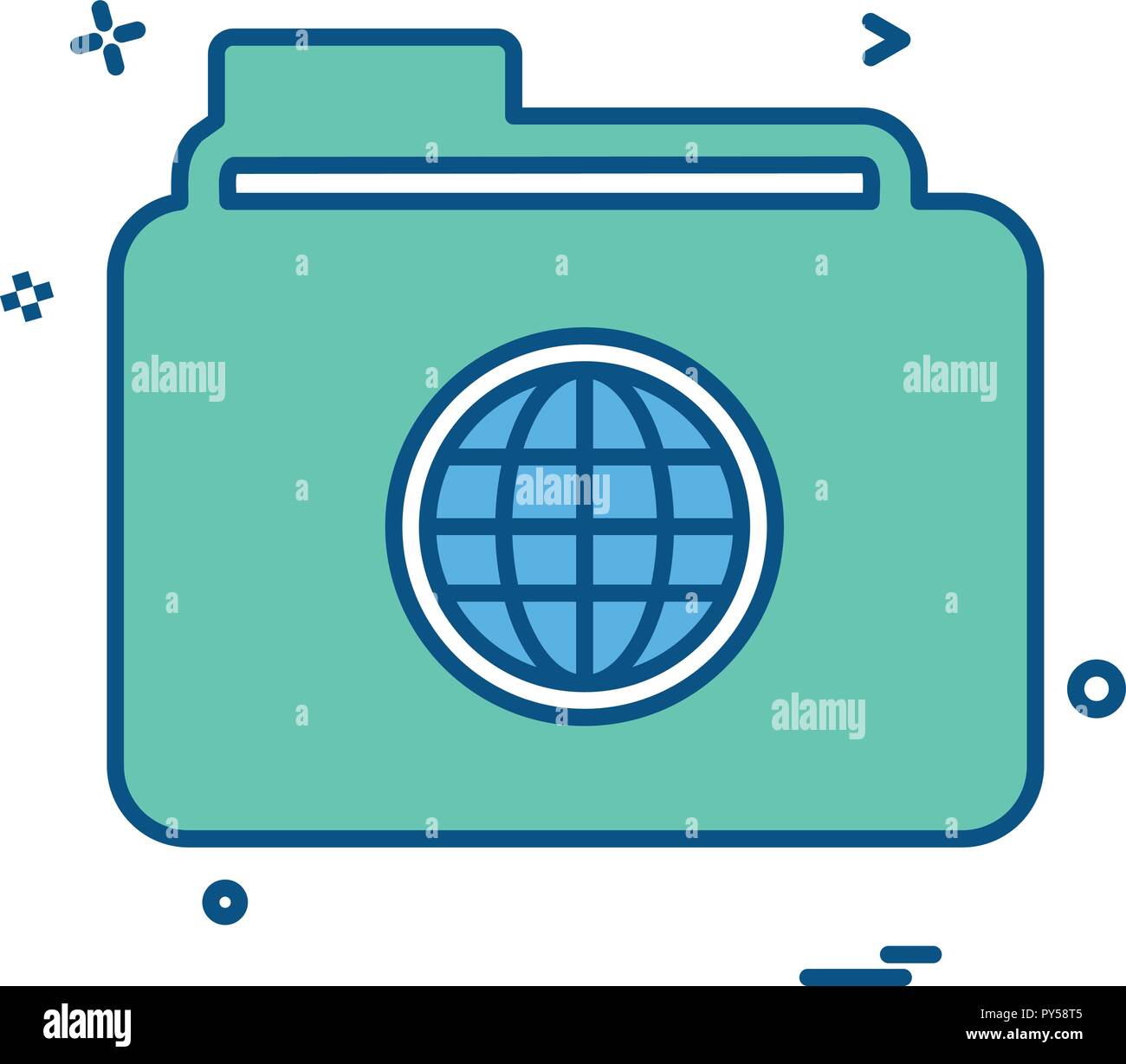 Folder icon design vector Stock Vector Image & Art - Alamy