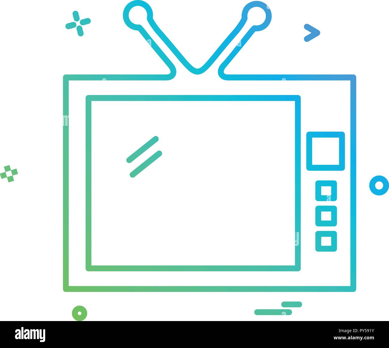 TV icon design vector Stock Vector Image & Art - Alamy
