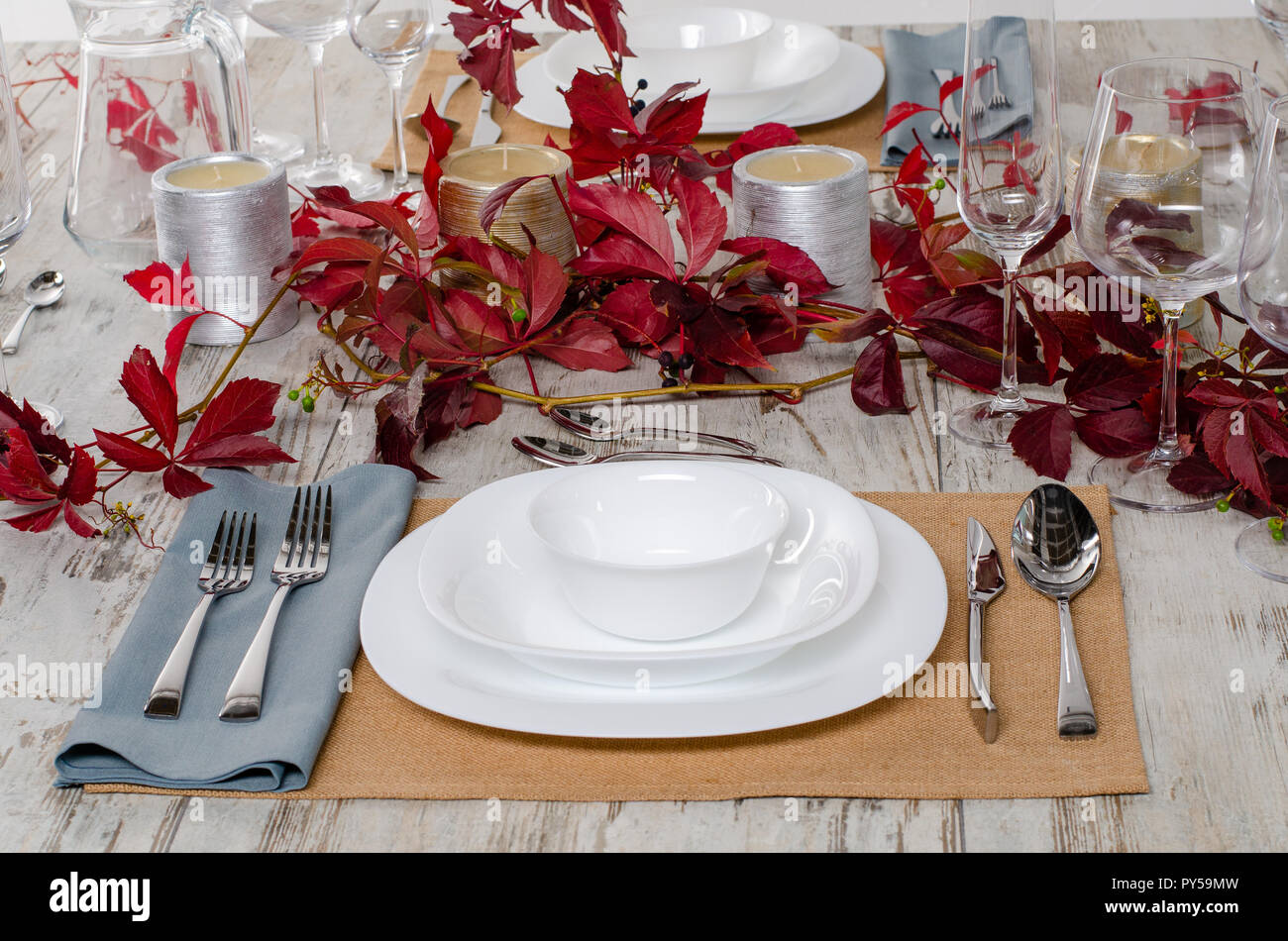 Formal table place card hi-res stock photography and images - Alamy