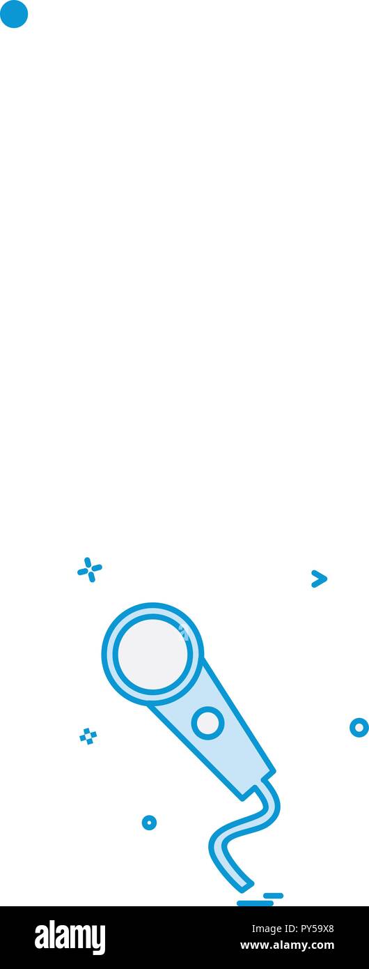 Mic icon design vector Stock Vector Image & Art - Alamy