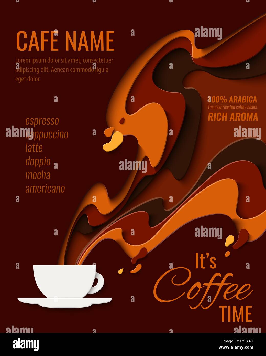 Coffee menu vector background Stock Vector Image & Art - Alamy