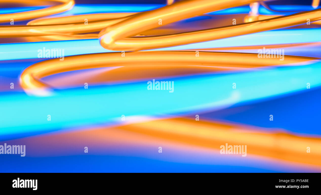 Lighting circle shape neon tube hi-res stock photography and images - Alamy