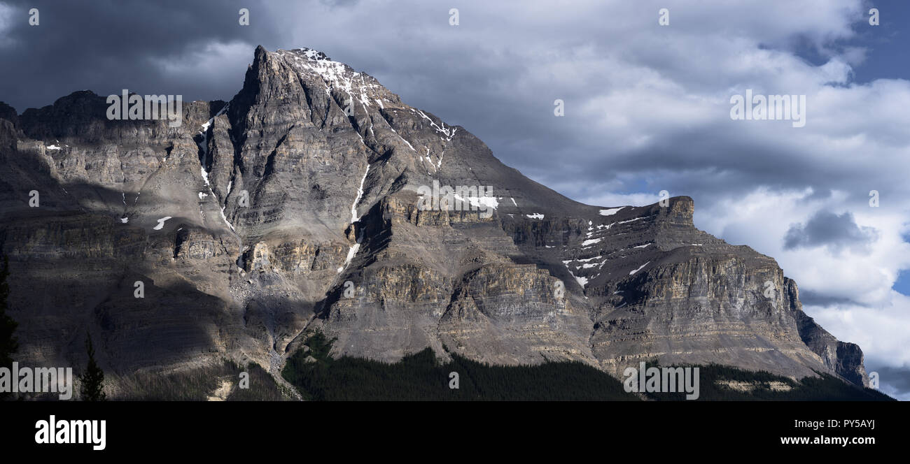Panorama of Rocky mountains in Banff National Park Stock Photo - Alamy